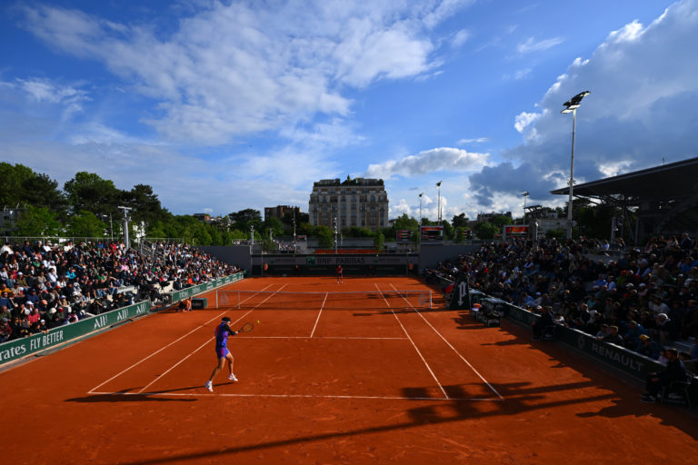 Ben Shelton reacts after the French Open decide to ban alcohol at the ...