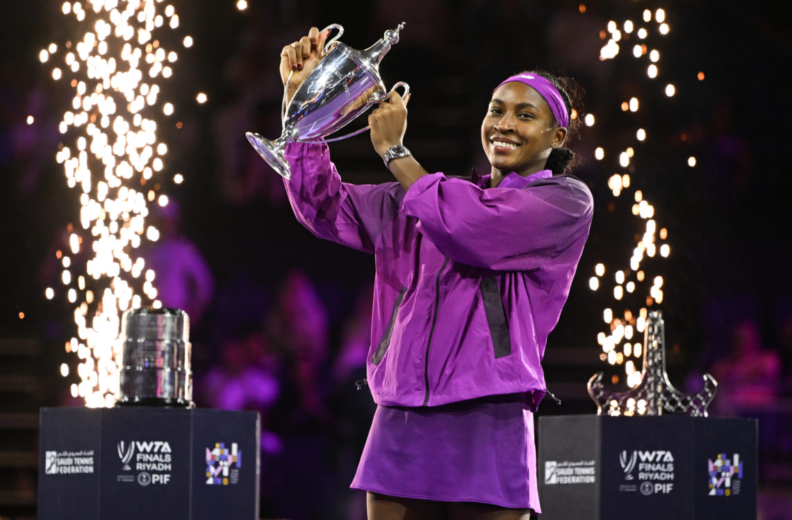 Coco Gauff actually made history on the WTA Tour in 2024 alongside ...