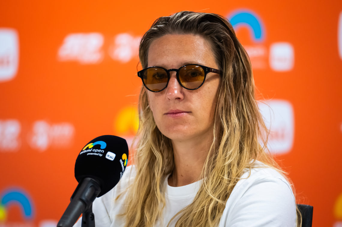 Victoria Azarenka tells WTA pro to put her racket 'in another place ...