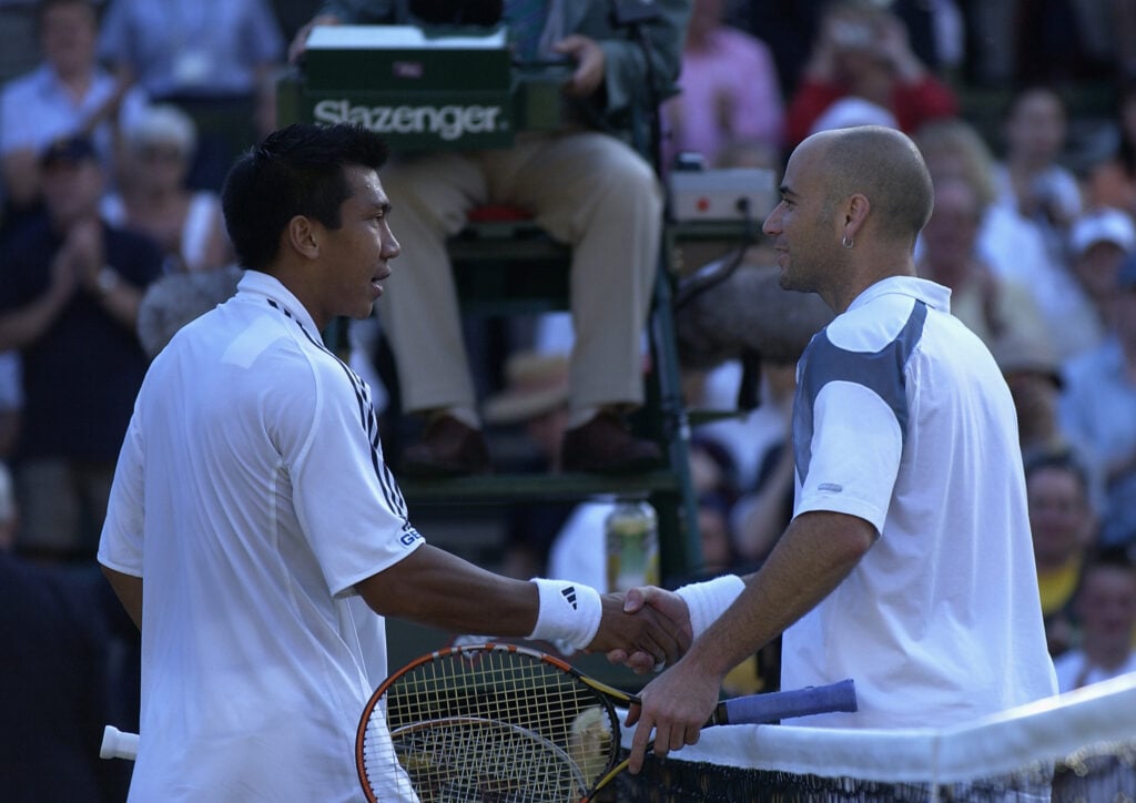 He stunned Andre Agassi at Wimbledon in 2002 and became the first Asian ...