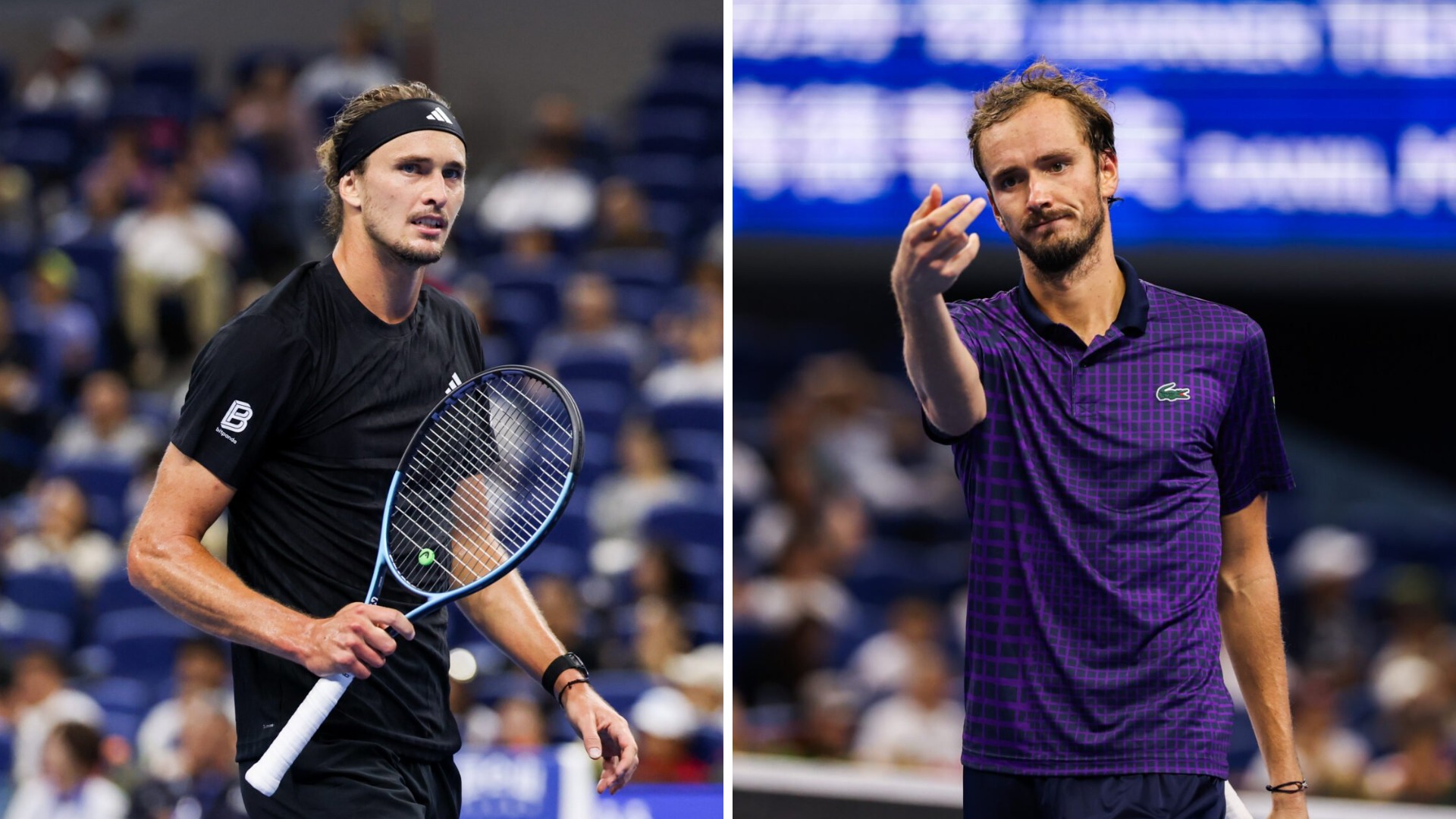 Alexander Zverev and Daniil Medvedev have both just been given a great ...