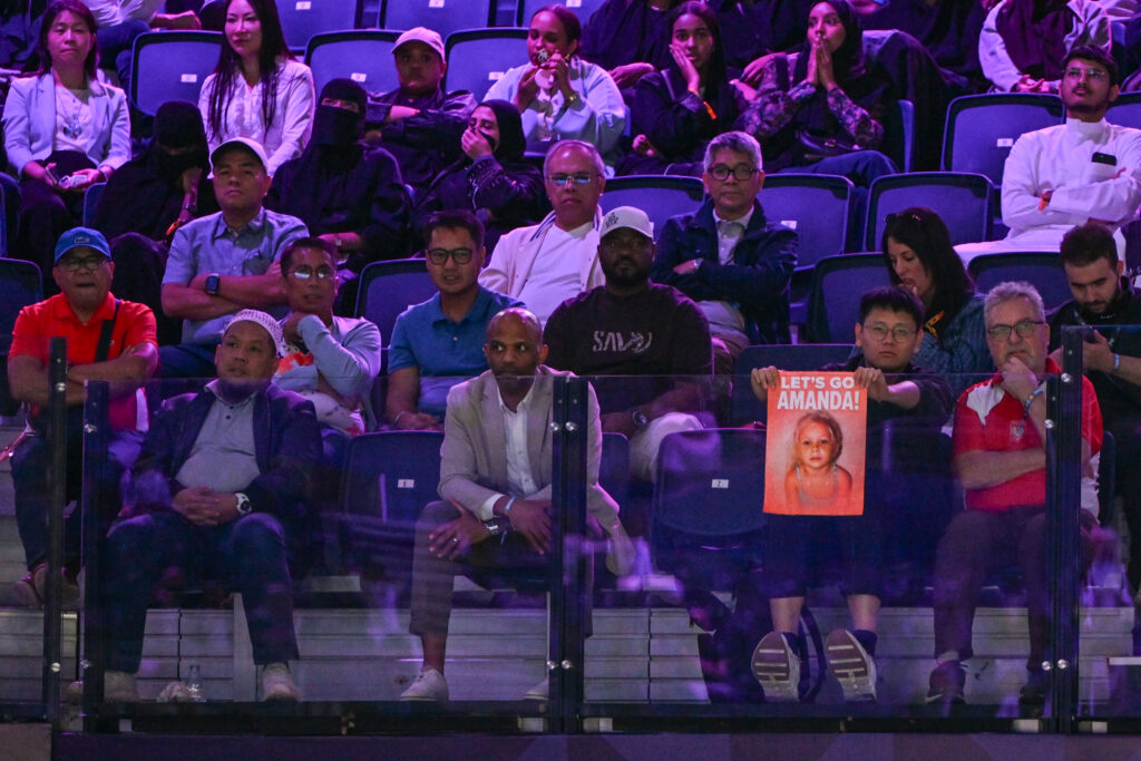 The WTA is experiencing a spectator problem during their showcase event ...