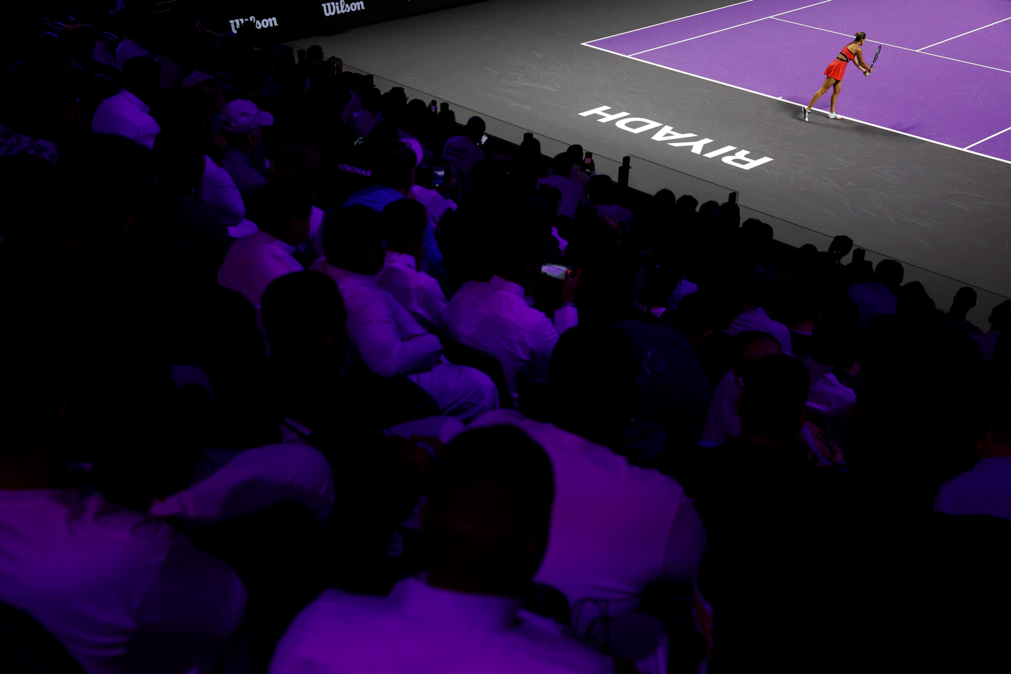 The WTA is experiencing a spectator problem during their showcase event ...
