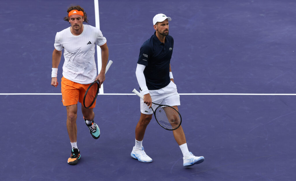 Novak Djokovic left unhappy with Arthur Rinderknech as umpire calls ...